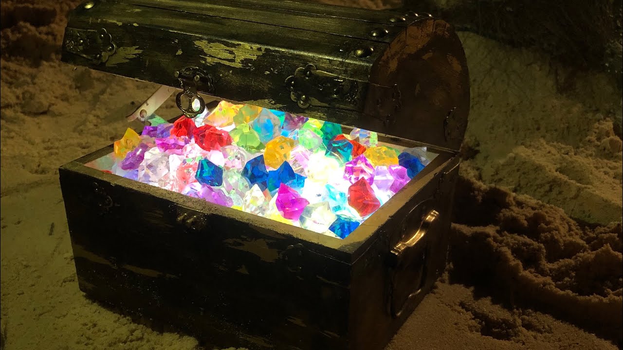 Light up Treasure Chest by Katie Jo Artsy On Etsy - YouTube