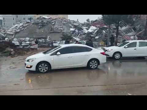 isias hotel broked down after earthquake - turkey - adıyaman