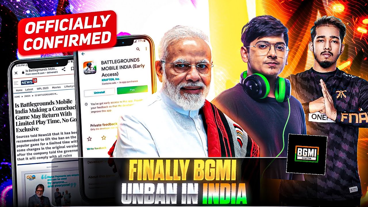 FINALLY BGMI UNBAN IN INDIA 🇮🇳😍 - OFFICIALLY CONFIRMED | GOVERNMENT ...