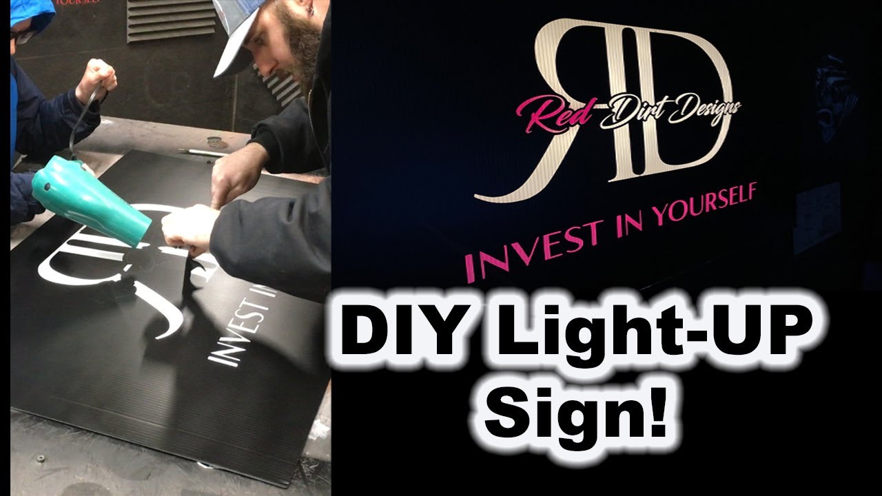 DIY Neon Sign! Using Cricut! - YouTube