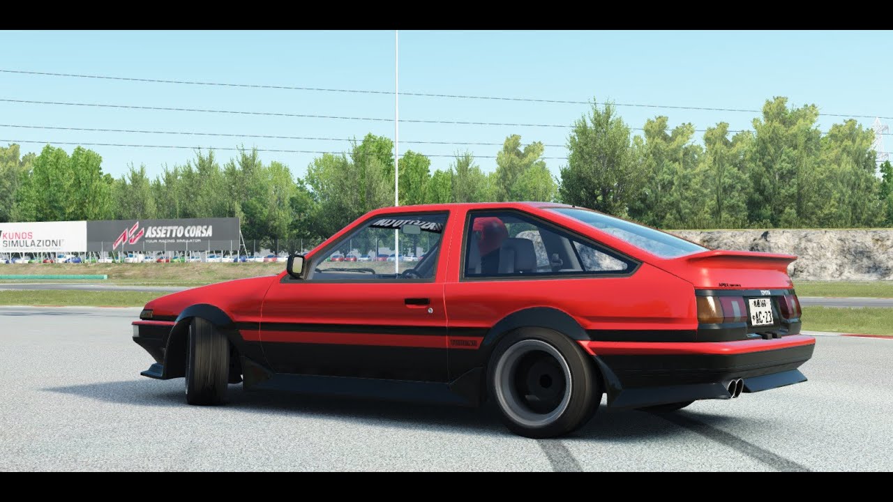 Toyota AE86 Drift around Drift - the only default drift track - YouTube