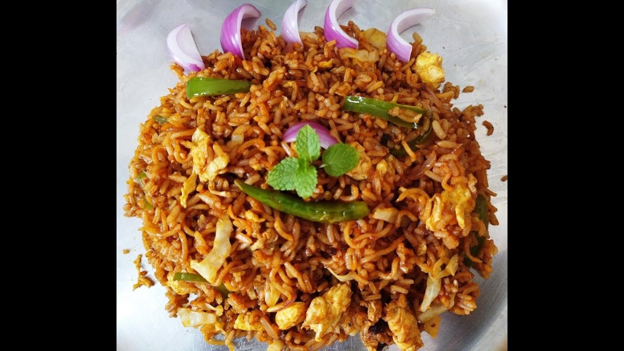 Egg Maggi Fried Rice | Egg Maggi | Maggi Egg Recipe - YouTube