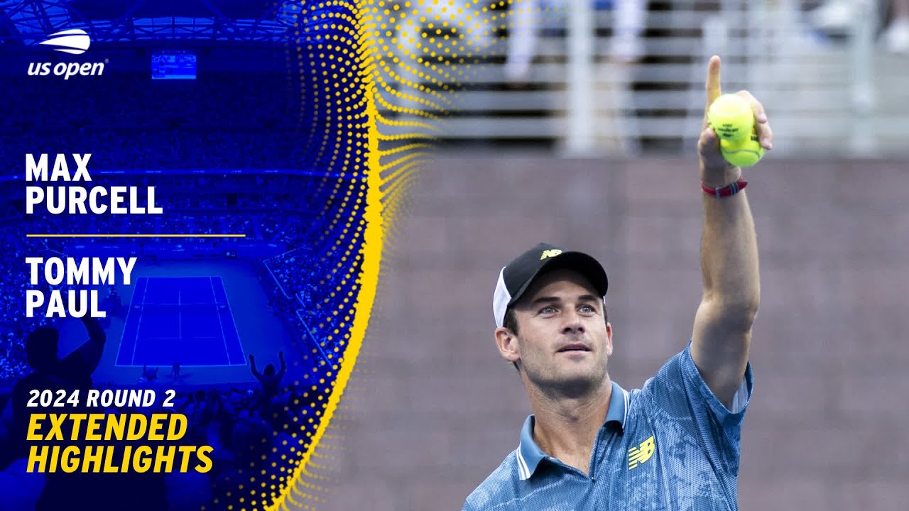 Max Purcell vs. Tommy Paul Extended Highlights | 2024 US Open Round 2 ...