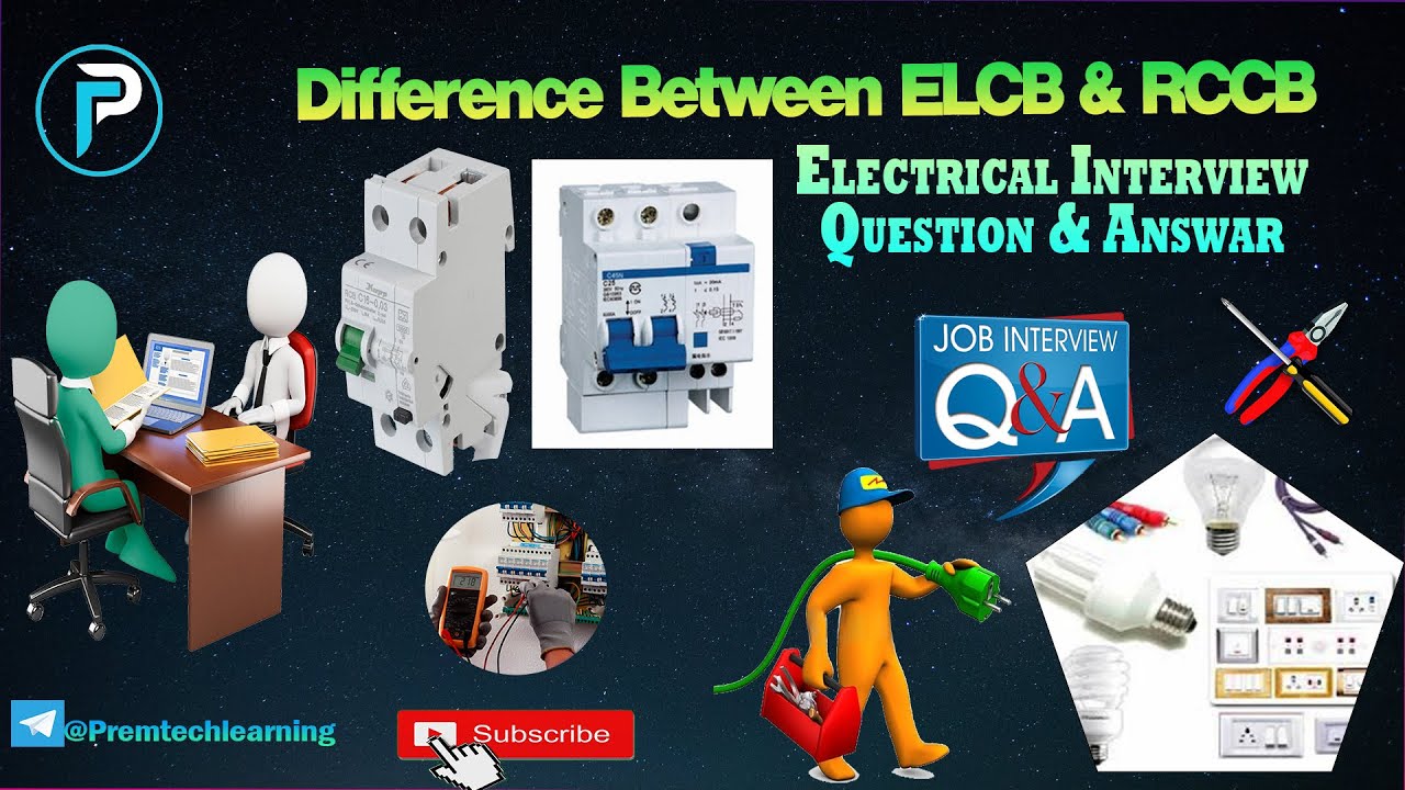 Difference between ELCB & RCCB. ELCB & RCCB working function? Basic ...