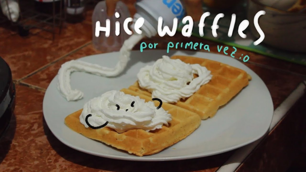 Life diaries: probé waffles por primera vez - YouTube