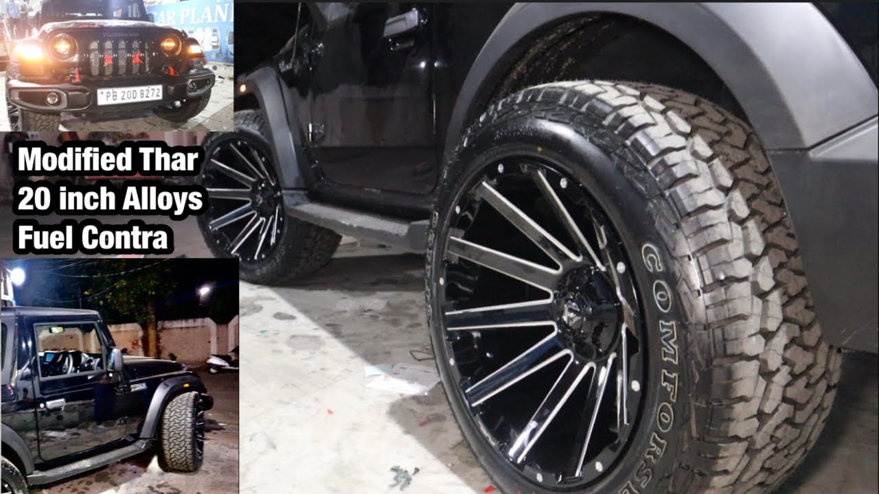 Modified Thar | 20 Inch Alloys | Fuel Contra Orignal Alloys | Wrangler ...