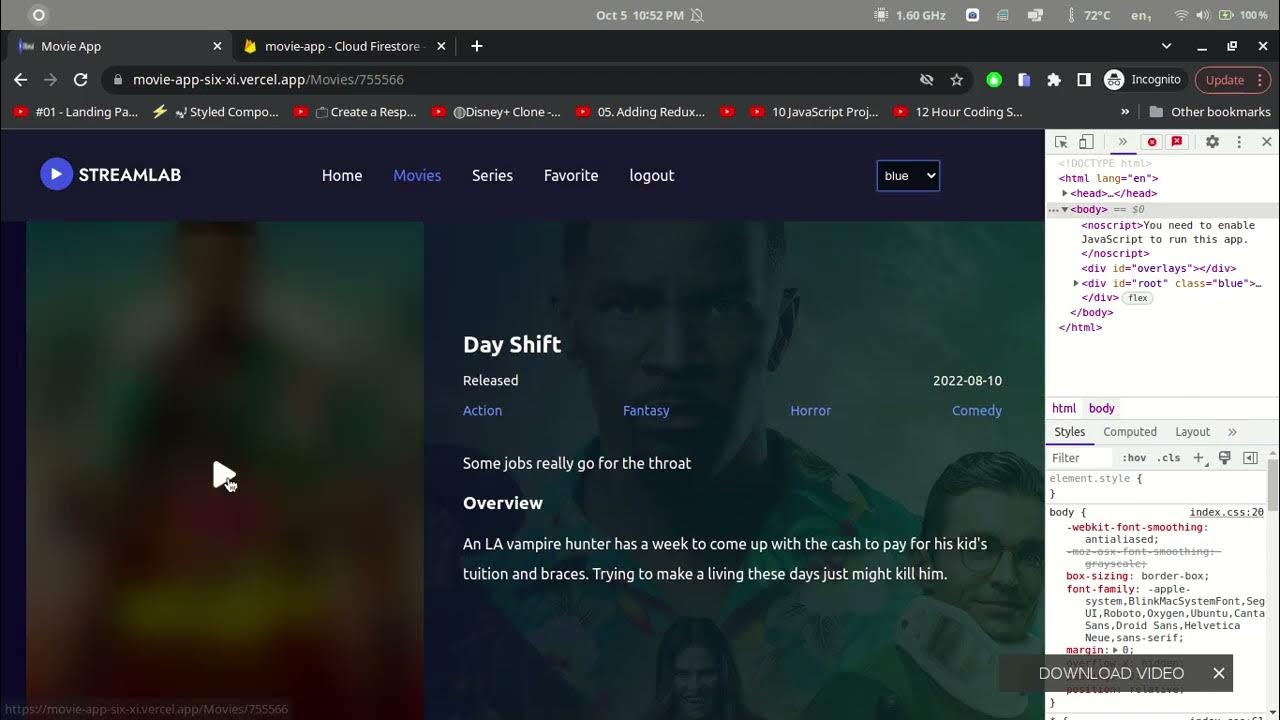 Movieapp Reactjs Redux Tmdb Youtube
