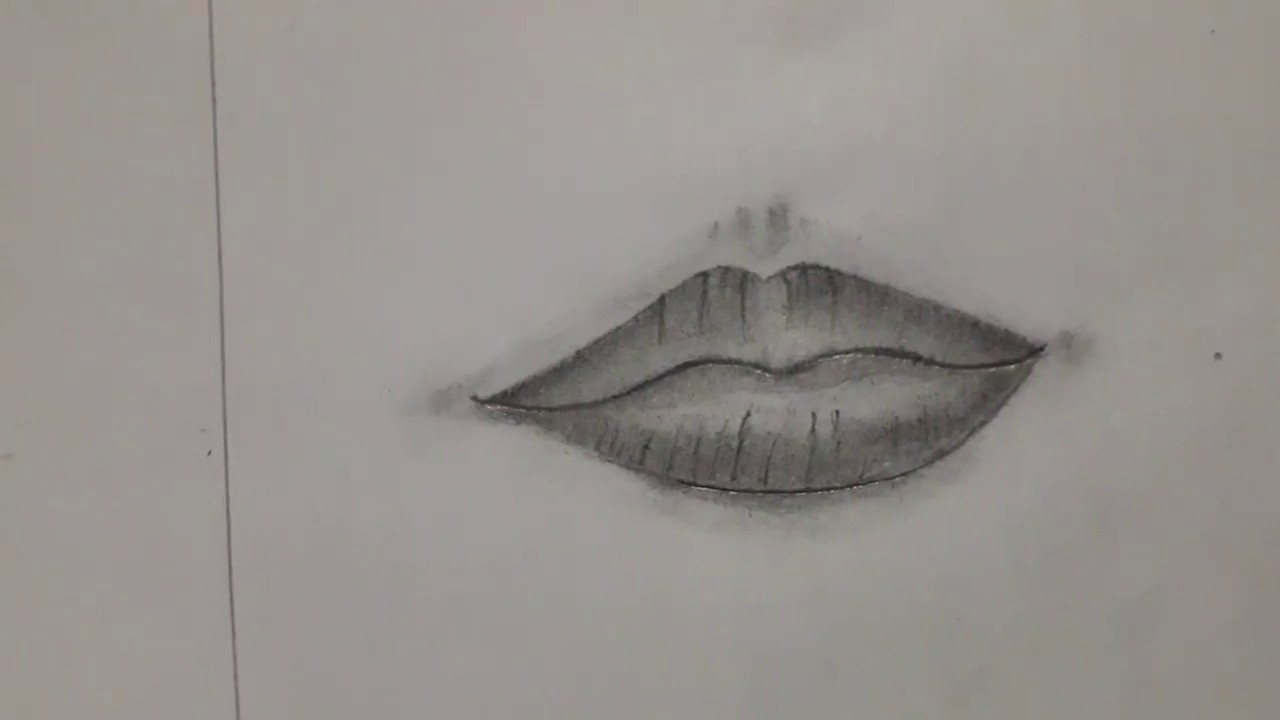 lips shading tutorial || Lips Sketch Tutorial || lips sketch for ...
