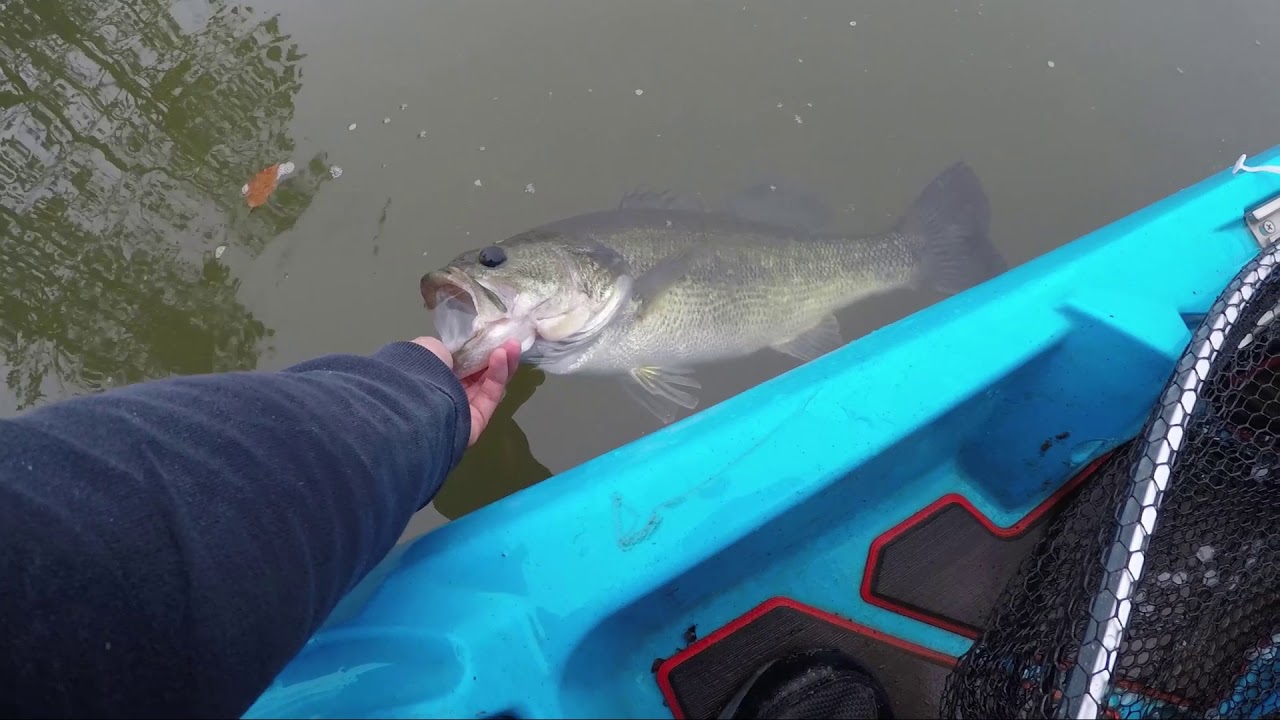 Kayak Fishing Fort Mill Dam - YouTube