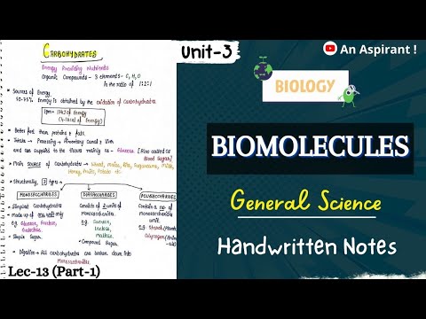 Balanced DIET (Unit-3) || Biology || General Science || Lec.13 ...