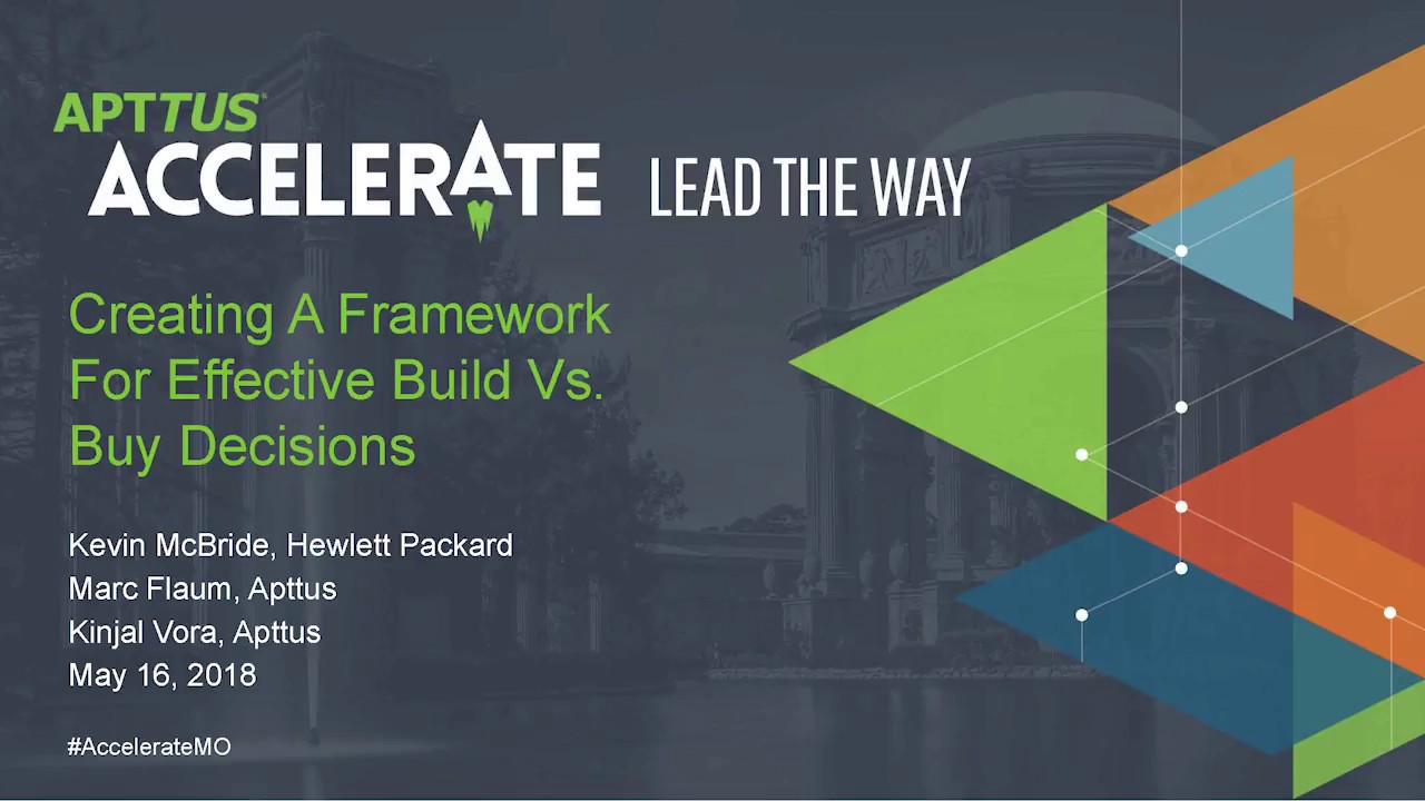 Creating a Framework for Effective Build vs. Buy Decisions - YouTube