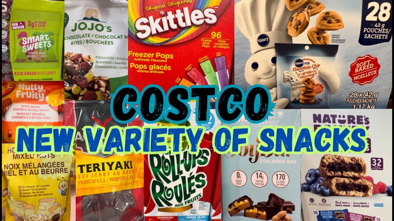 COSTCO! NEW VARIETY OF SNACKS! SHOP WITH ME! - YouTube