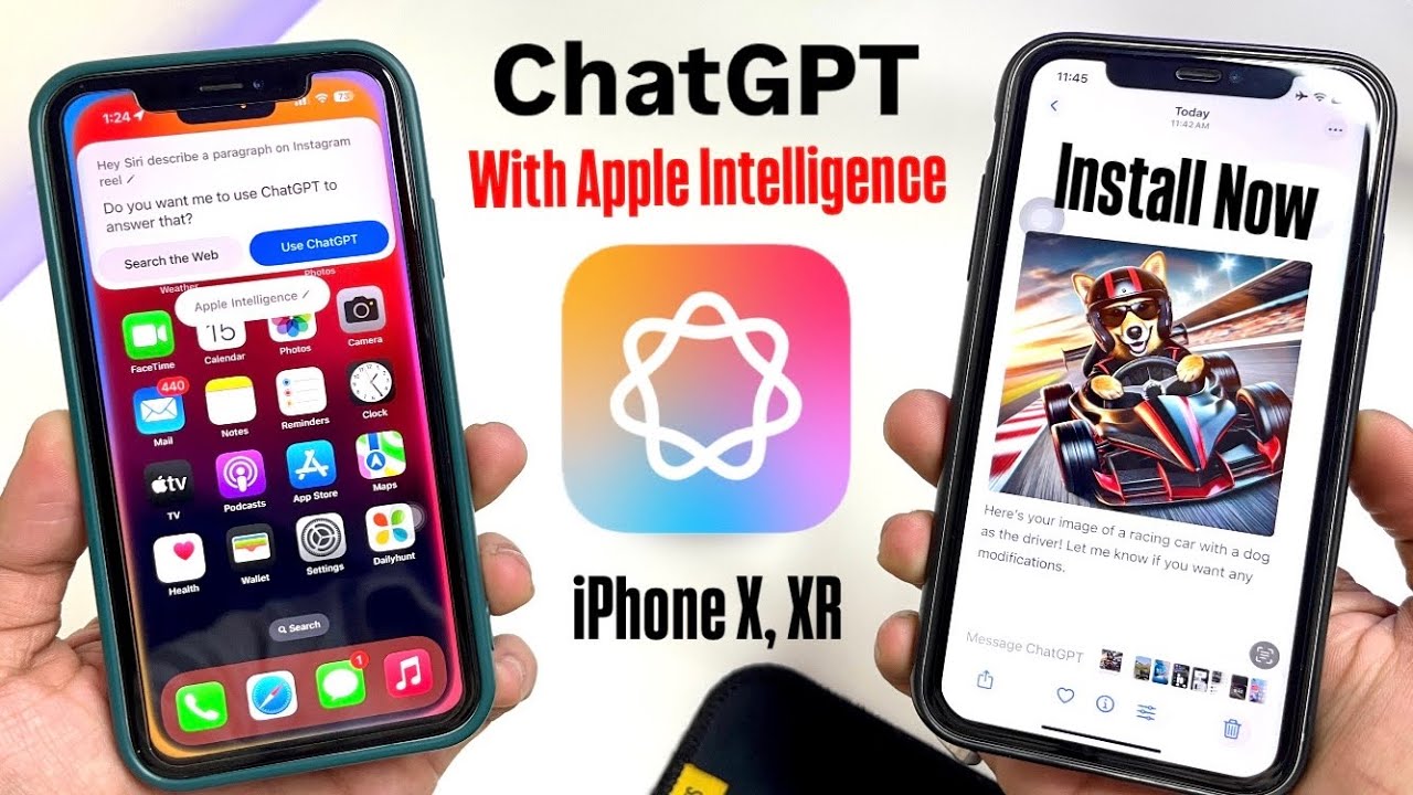 How to Install ChatGPT with Apple Intelligence on iPhone X, XR - YouTube