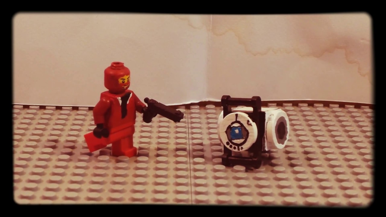 Lego portal 2 wheatley custom minifigure - YouTube