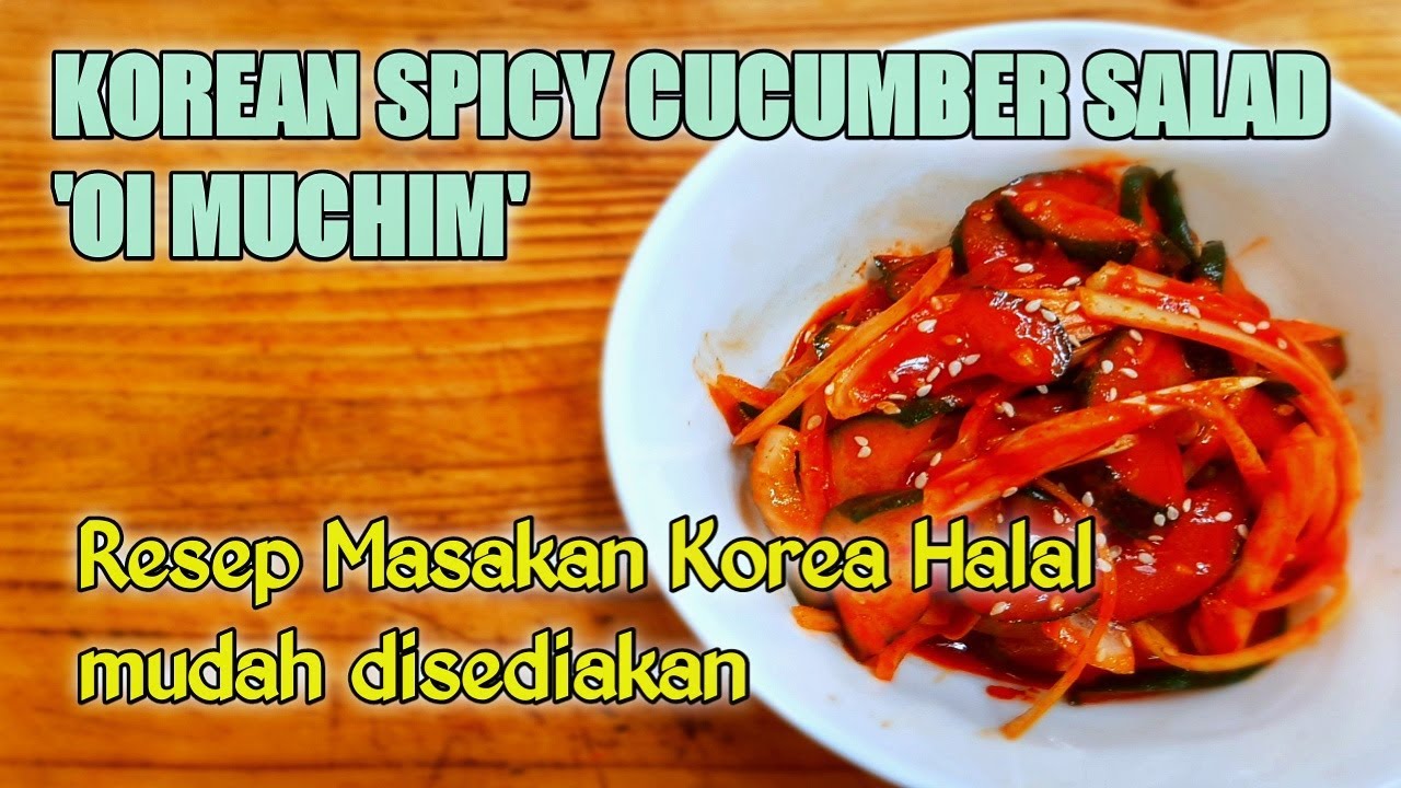 RESEP MASAKAN KOREA - SALAD TIMUN - YouTube