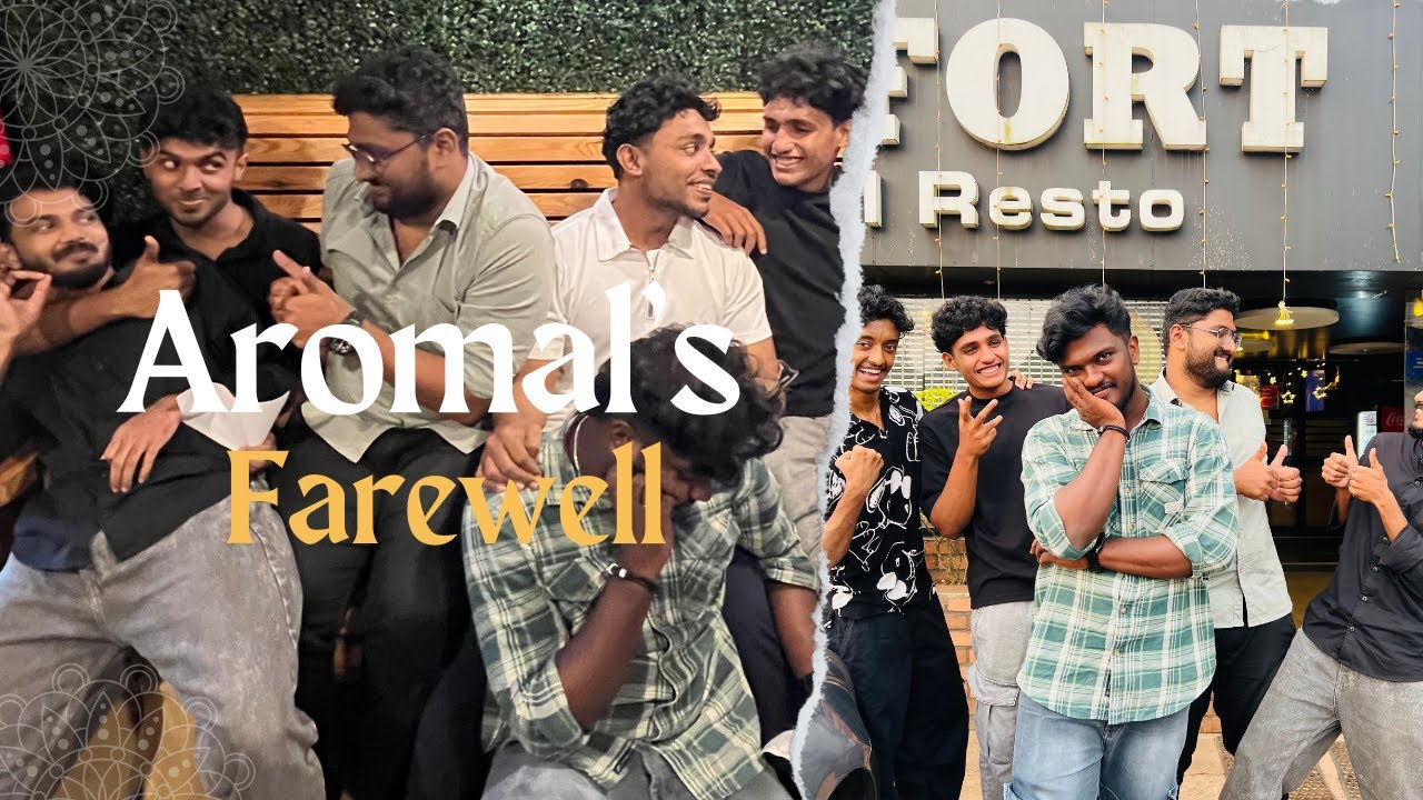 Farewell party | Ottamind gang | Bye bye Aromal - YouTube