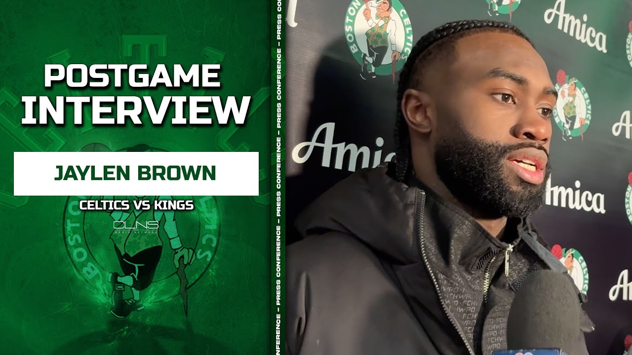 Jaylen Brown DISAGREES with Reporter on Celtics Effort | Postgame Interview 12-10 - YouTube