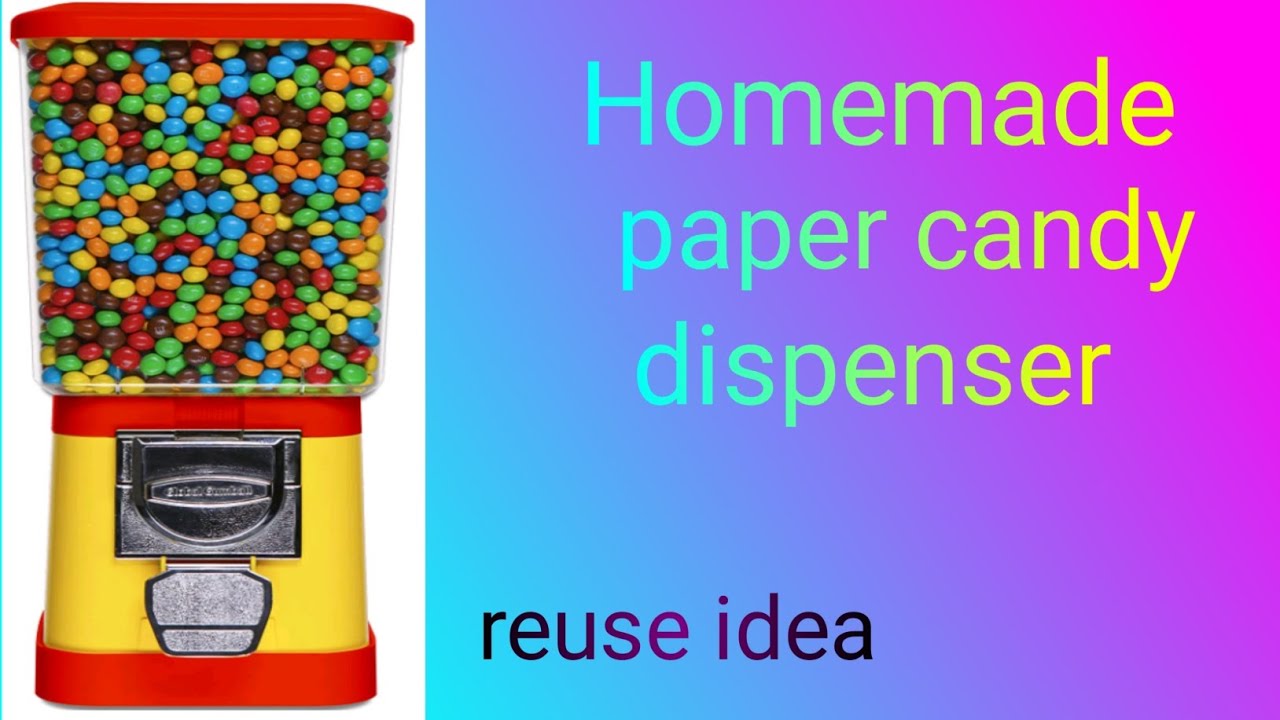 DIY Homemade paper candy dispenser//easy making//reuse idea of ...