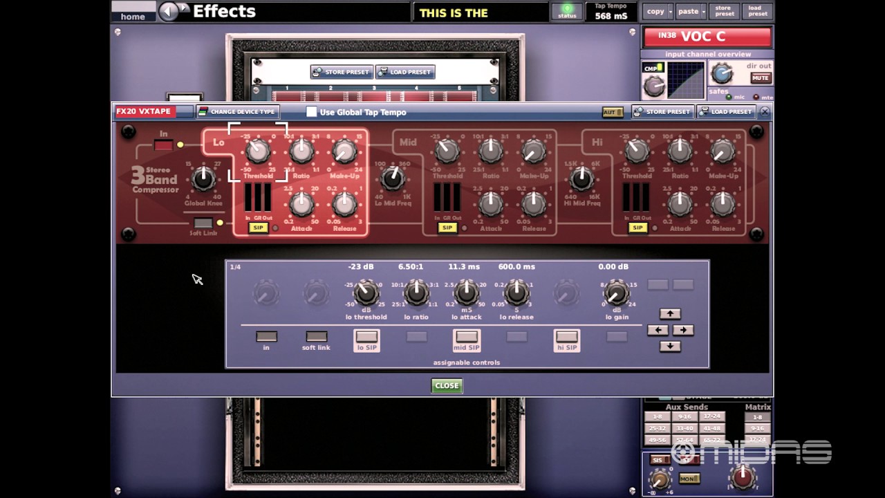 3 Band Stereo Compressor - Midas Master Class Series - ProX with Steve ...
