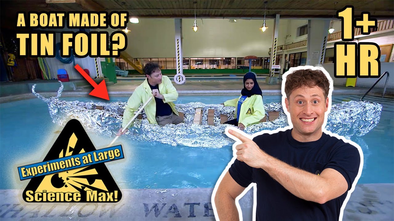 CRAZY EXPERIMENTS | Maxed Out Tin Foil Boat | Full Episodes | Science ...