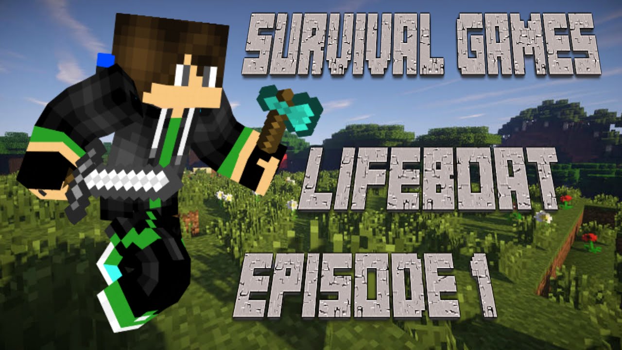 Minecraft PE - Lifeboat Survival Games Episode 1 SWIM SWIM!! - YouTube