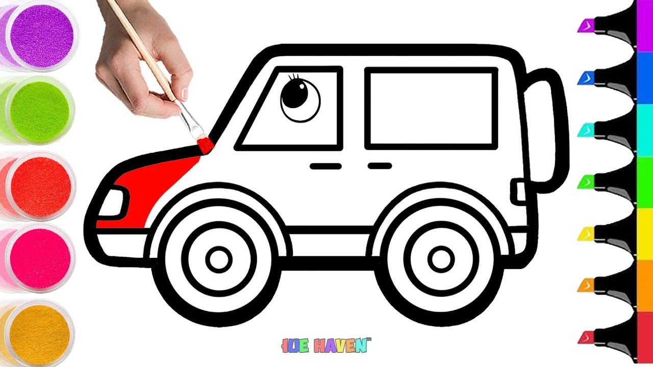 How to Draw a Family Car | Easy Step By Step Tutorial #92 - YouTube