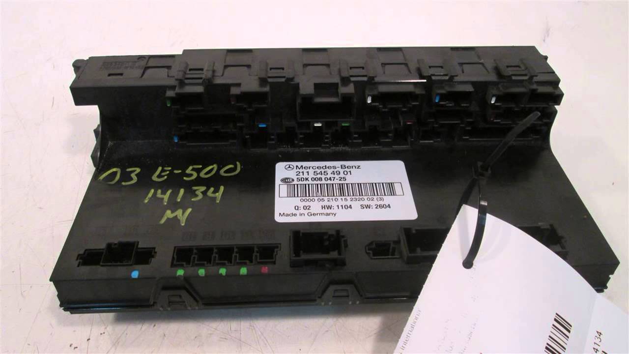 2003 Mercedes E500 2115454901 SAM fusebox NIQ - mbiparts.com Used OEM ...
