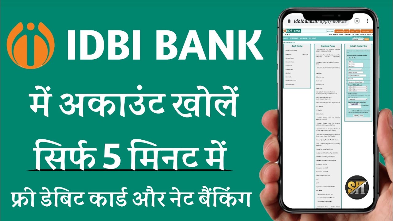 IDBI Bank Account Opening Online। How to open IDBI Bank Account Online ...