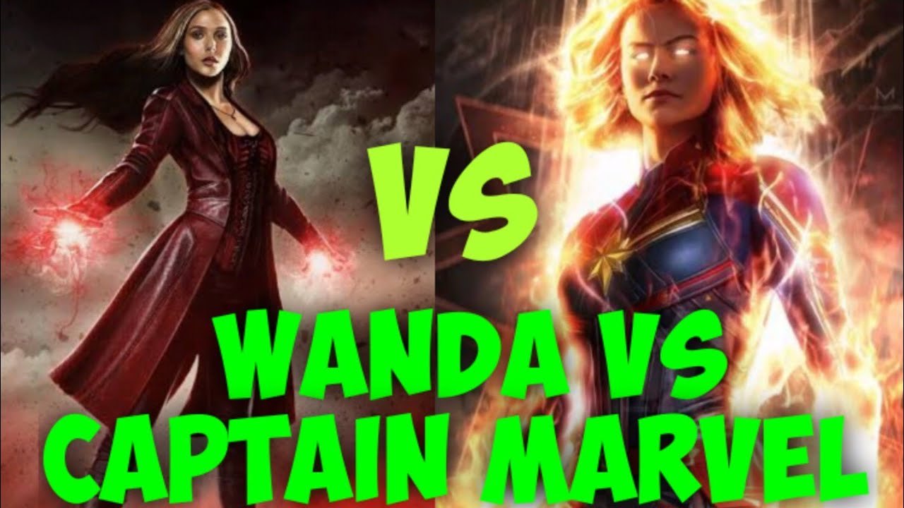 Wanda vs captain marvel - YouTube
