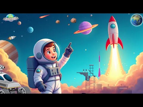 Большой космический сборник - Ракеты - Кометы - Планеты - Мультики для детей