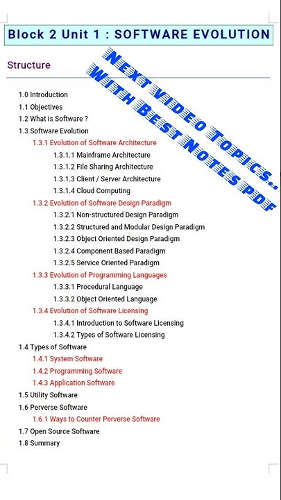 IGNOU BCA video lectures || Software Evolution || IGNOU Study Centre || BCS 11 Block 2 Unit 1 ...