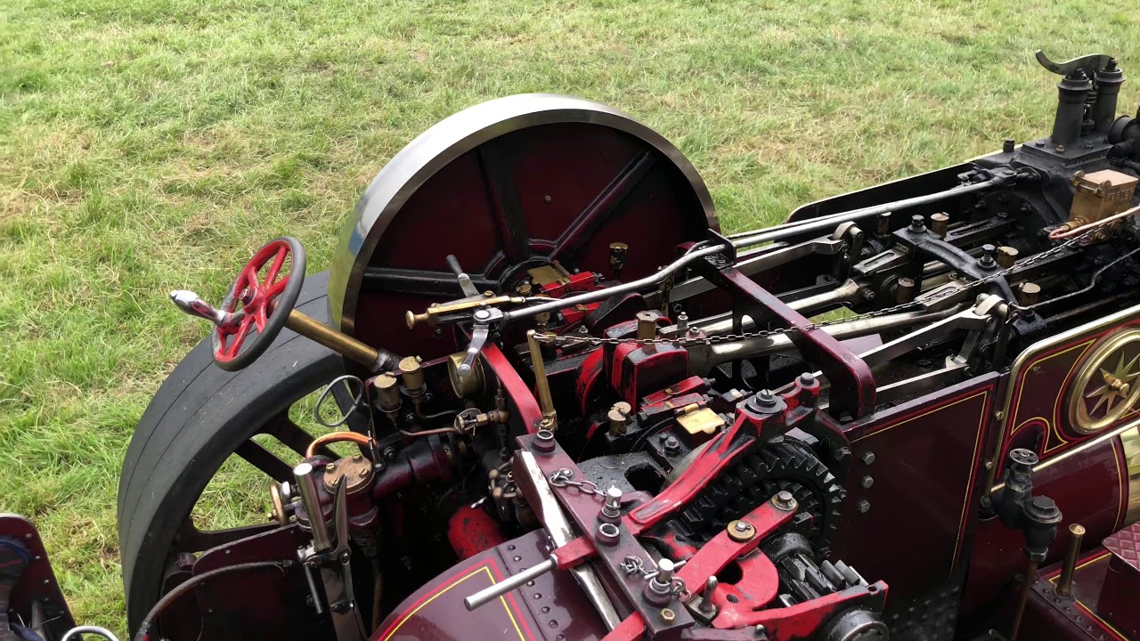 A tour of a miniature steam powered vehicle by one of the friendly and ...