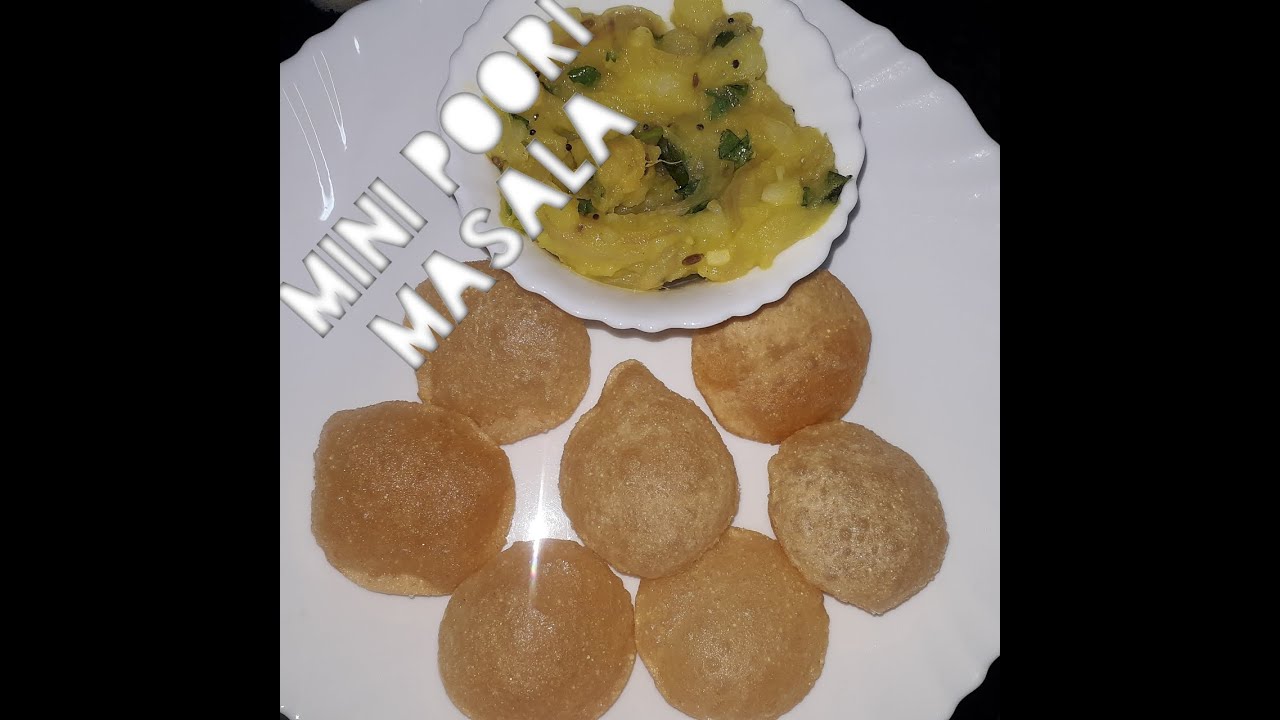 Poori masala/mini poori masala/kids special/lunch box recipe/potato ...