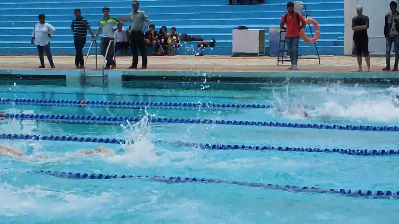 All Goa swimming competition # 100m free style 2015 - YouTube
