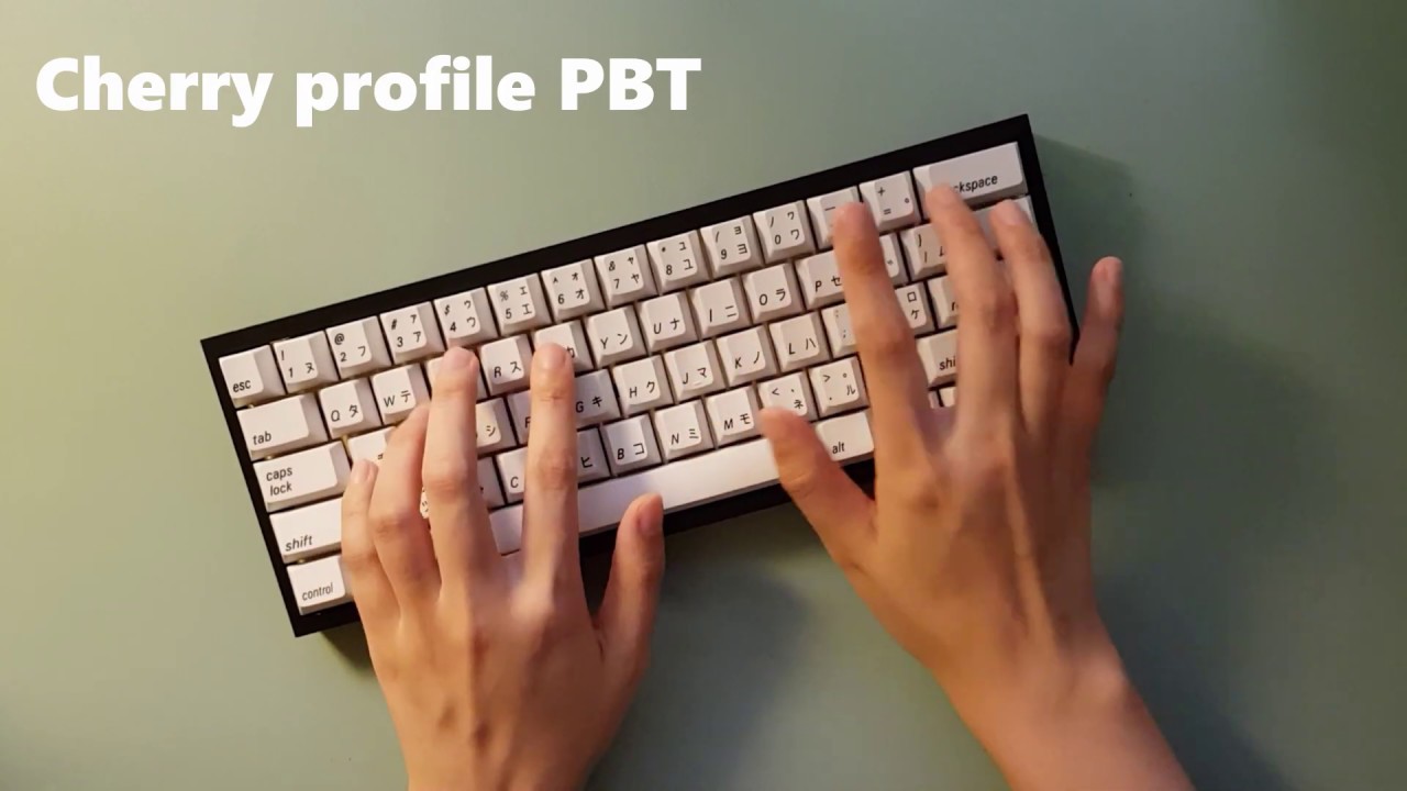 체리프로파일 vs SA프로파일 비교타건 ( Cherry profile vs. SA profile ) - YouTube