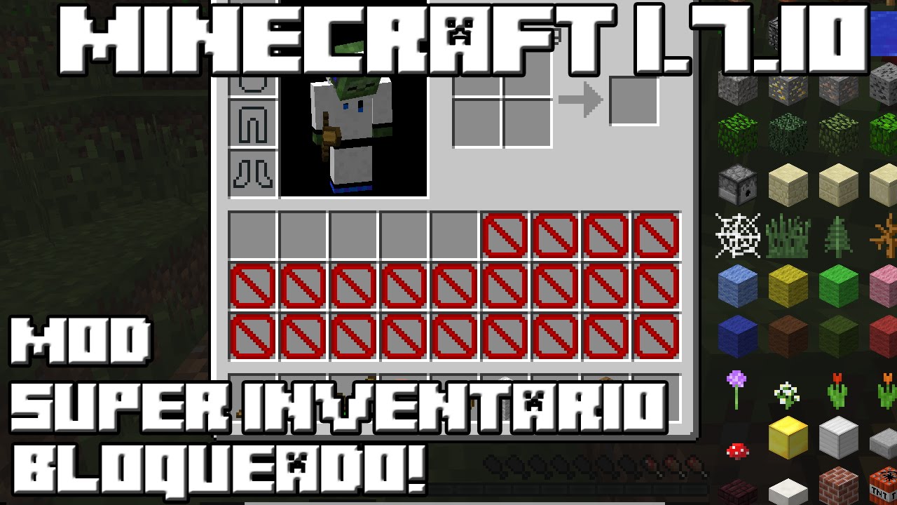 Minecraft 1.7.10 MOD SUPER INVENTARIO BLOQUEADO! - YouTube
