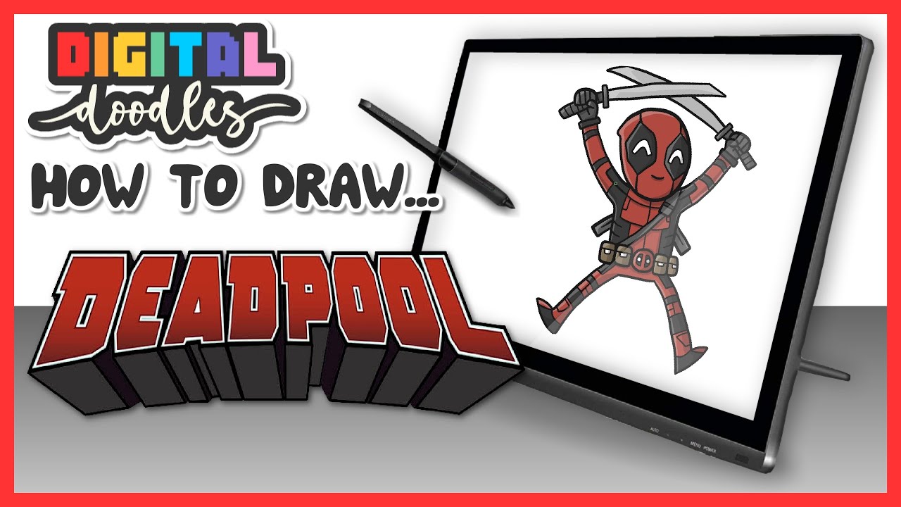 How To Draw Deadpool! - Digital Doodles 39 - YouTube
