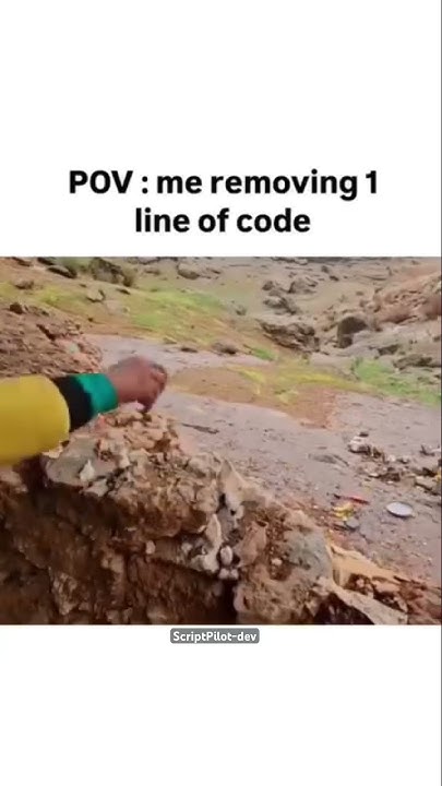 Me removing 1 line of code🧑‍💻 #pythonshorts #shorts #shortvideo #memes #codememes #techshorts ...