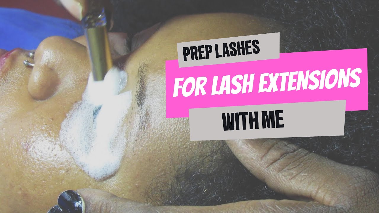 Prep Lashes for Lash Extensions | Lash Extensions For Beginners - YouTube