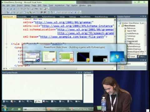 Building a Kinect game with Python - YouTube