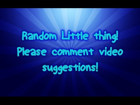 Random little thing! - YouTube