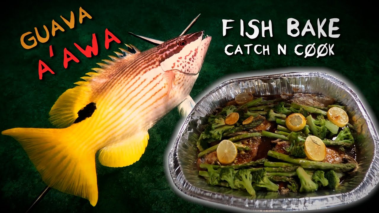 HAWAIIAN HOGFISH aka A`awa Guava Fish Bake - Catch and Cook ...