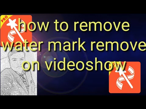 How to remove water mark on videoshow