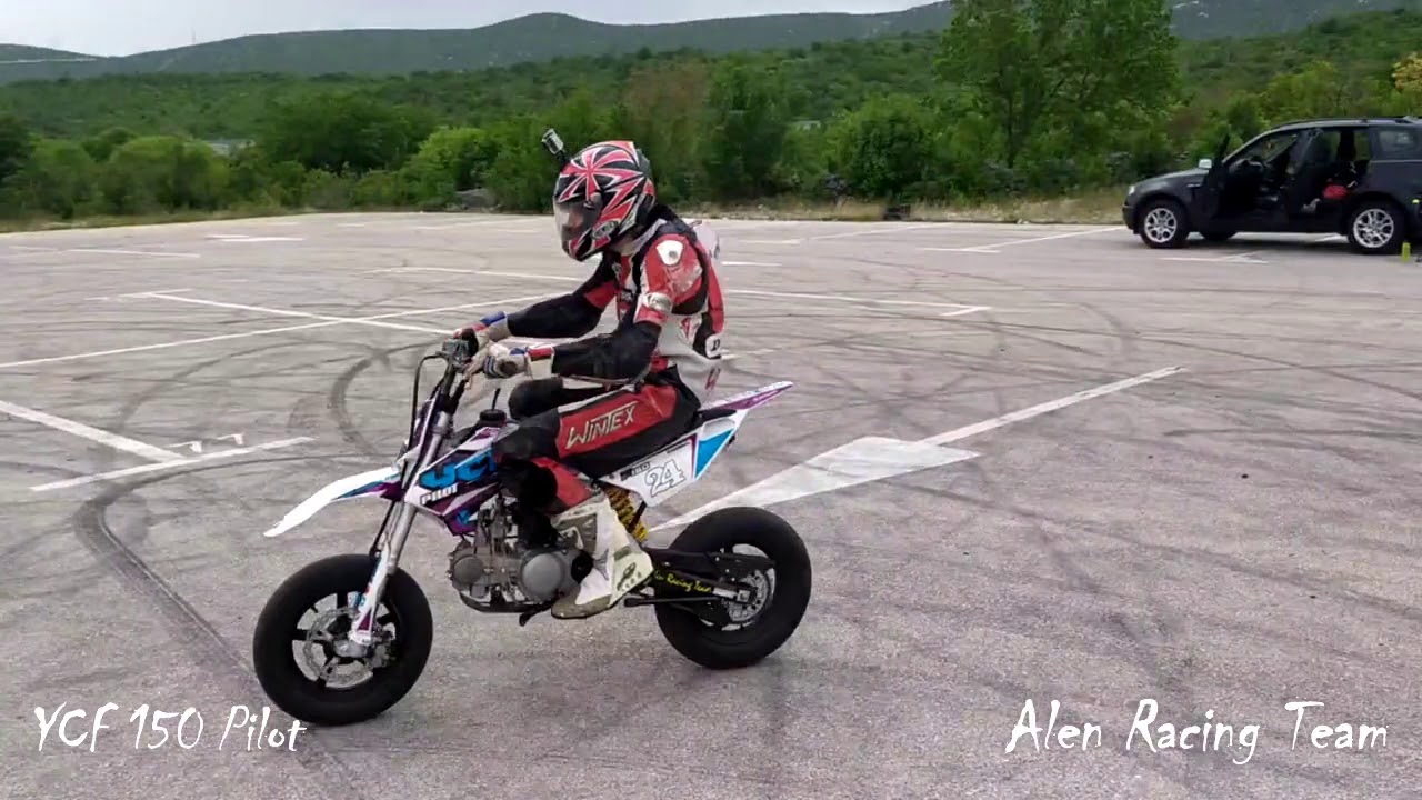 YCF SM 150 Pilot Pitbike time - YouTube