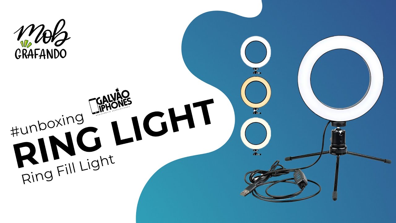 Unboxing Ring Fill Light - Ring Light de Mesa [PT-BR] - YouTube