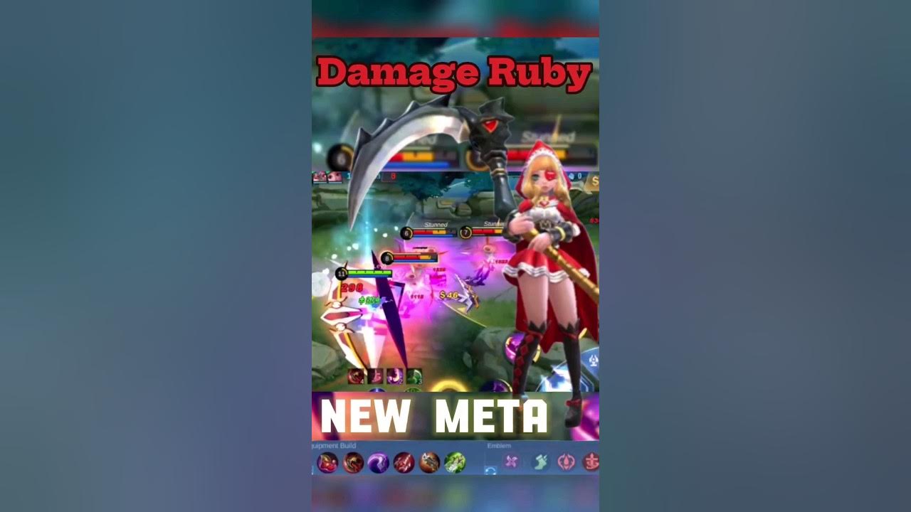 Top Global ruby damage build high lifesteal. #mlbb - YouTube