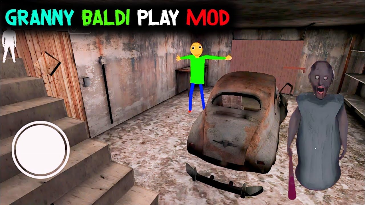 Granny 1 New Mod No Granny Play Baldi | Granny Ka Batija Baldi New Gameplay | Granny Car Escape ...