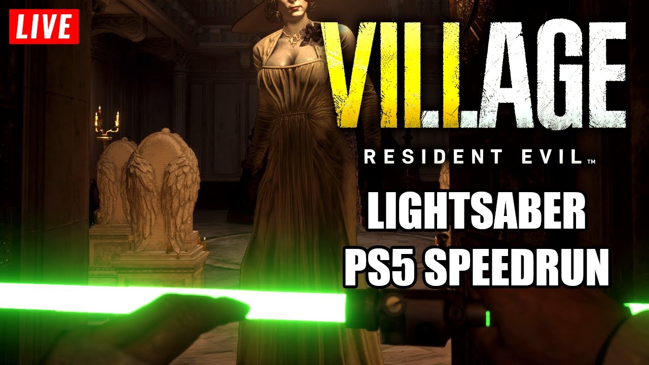 RESIDENT EVIL VILLAGE KNIVES OUT with LZ ANSWERER LIGHTSABER - FULL ...