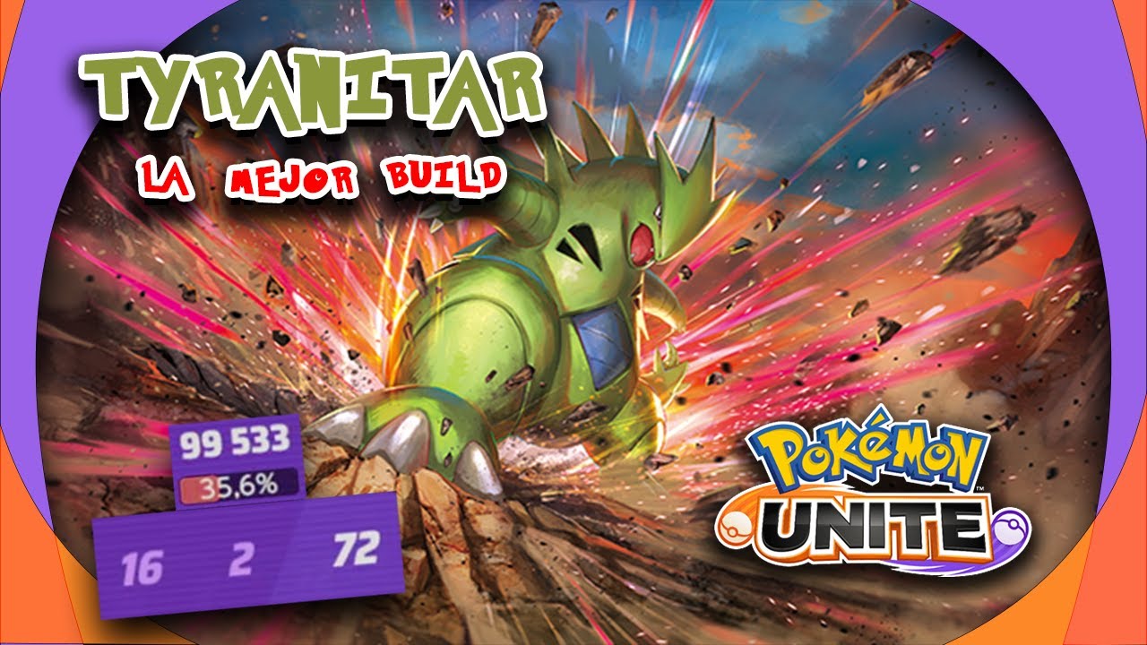 Pokémon unite " TYRANITAR" godzilla en puchamón - YouTube