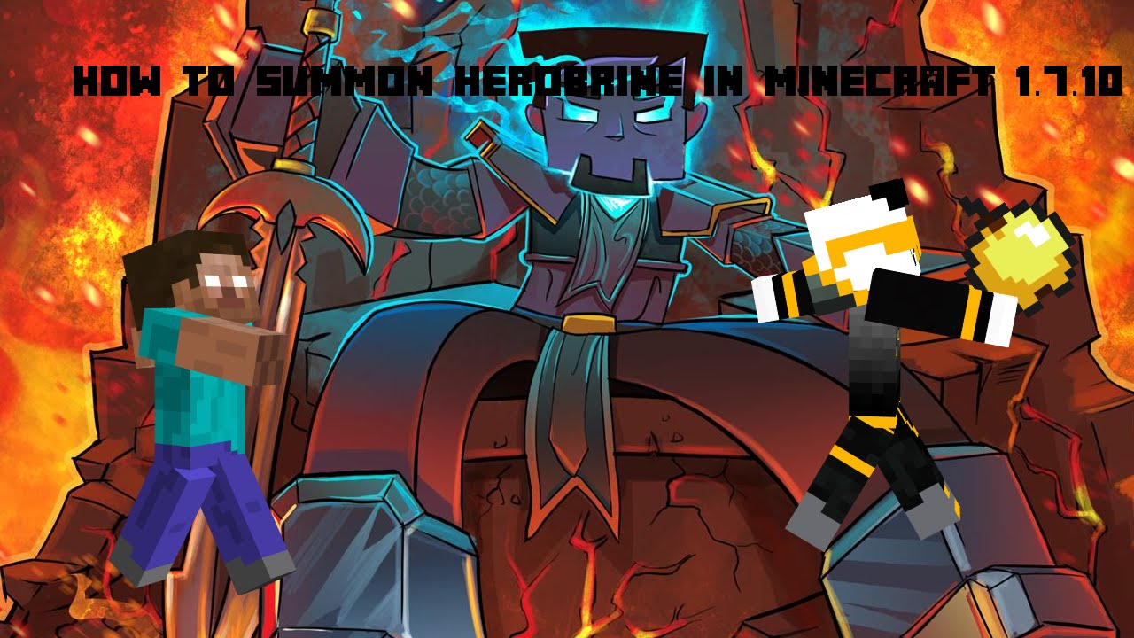 How to summon Herobrine For Minecraft 1.7.10 - YouTube